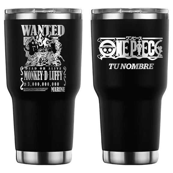 One Piece Monkey D. Luffy Termo Personalizado 30 onzas – Termoland MX